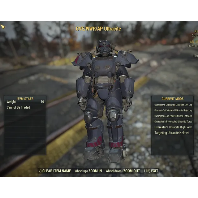Overeater's Ultracite Power Armor - Fallout 76 Game Item - Gameflip
