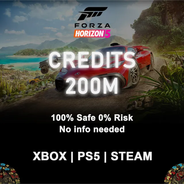 FH5 200M Credits - Forza Horizon 5 Game Item - Gameflip