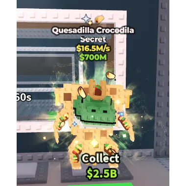 🐈 (NEW + RARE 16.5 M/s) Quesadilla crocodilla with MULTIPLE traits ...