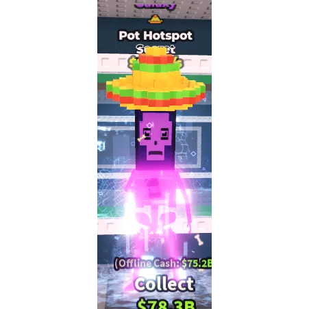 🌌 (RARE + 27.5 M/s) Galaxy Pot Hotspot With Mexico hat Trait Steal a ...