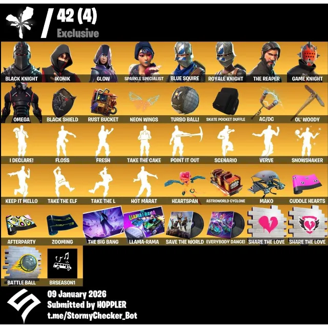 FORTNITE ACCOUNT| 121 SKINS | BLACK KNIGHT | IKONIK | GLOW | SPARKLE ...