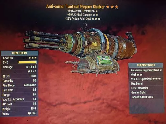 AA5025 Pepper Shaker - Fallout 76 Game Items - Gameflip