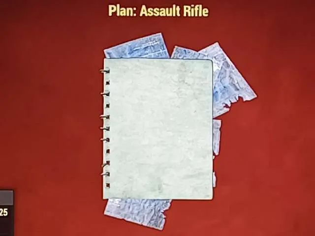 Assault Rifle Plan - Fallout 76 Game Item - Gameflip