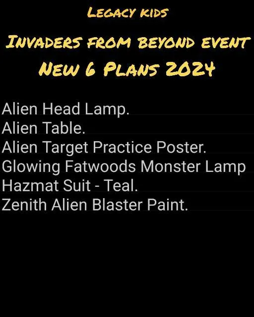 All New 2024 Alien plans - Fallout 76 Game Items - Gameflip