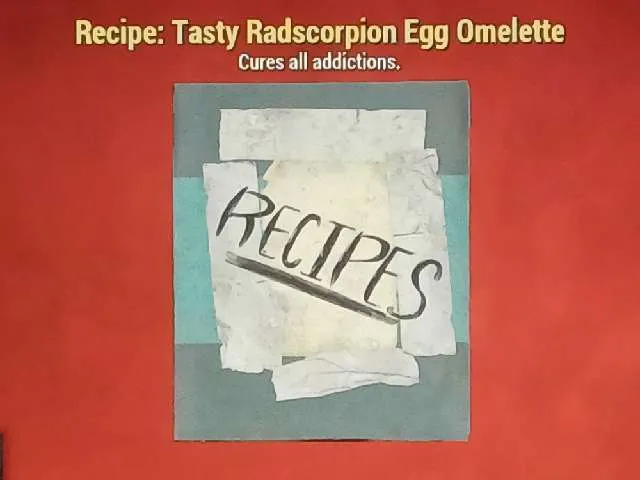Tasty Radscorpion Egg Omelette Recipe - Fallout 76 Game Item - Gameflip