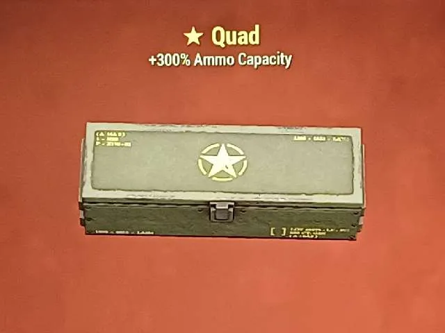 Quad Mod - Fallout 76 Game Item - Gameflip
