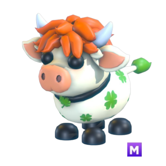 MEGA CLOVER COW - Adopt Me Game Item - Gameflip