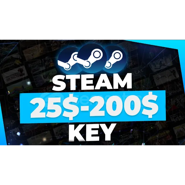 Steam 25$-200$ Key - Steam Games - Gameflip