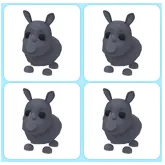 4x Rhino - Adopt Me Game Item - Gameflip