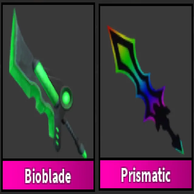 Bioblade and Prismatic - Murder Mystery 2 Game Item - Gameflip