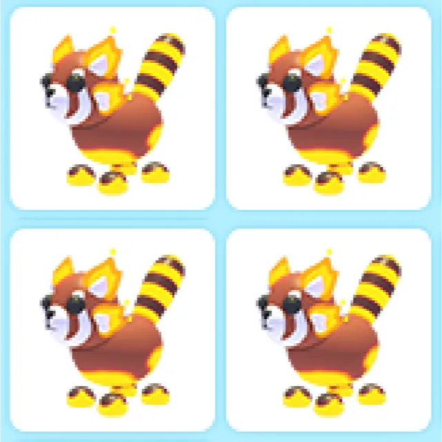 4x Toasty Red Panda - Adopt Me Game Item - Gameflip
