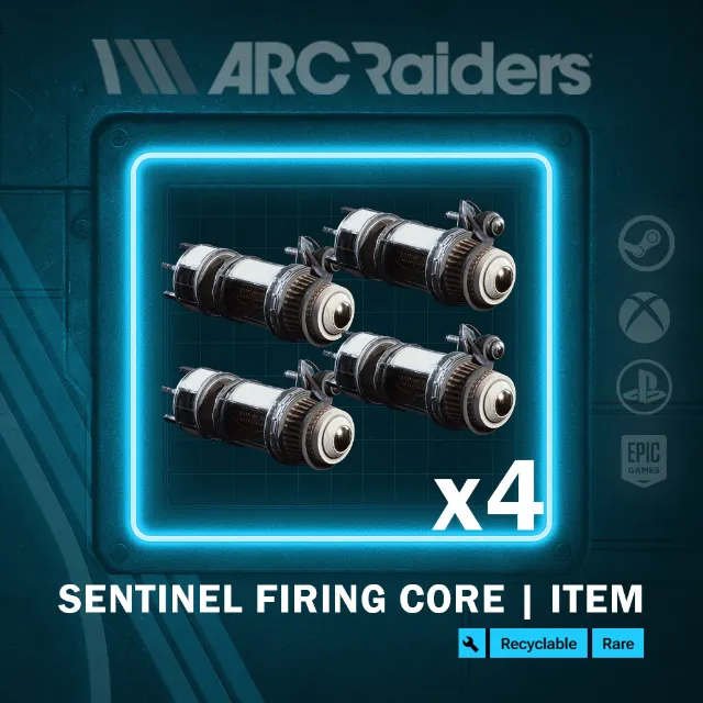 4x SENTINEL FIRING CORE | ITEM ARC RAIDERS - ARC Raiders Game Item ...