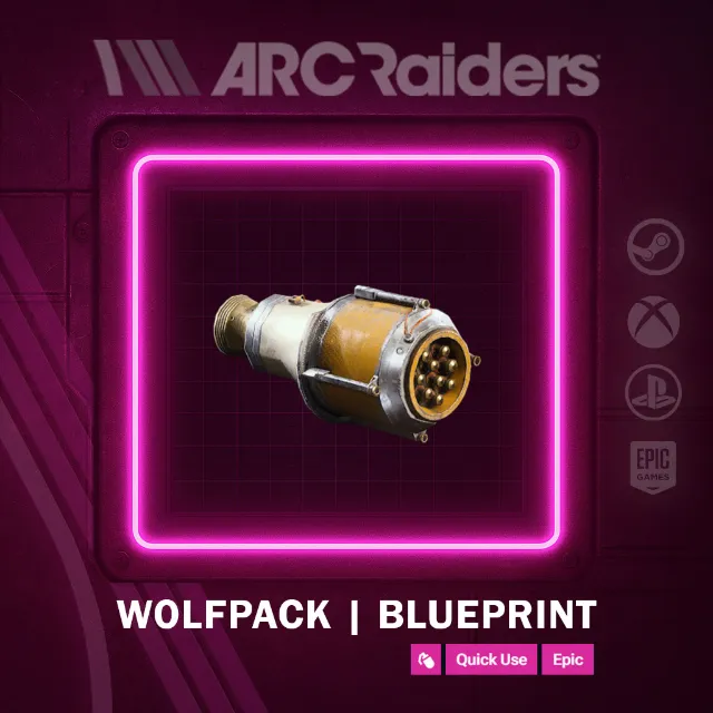 WOLFPACK - BLUEPRINT ARC RAIDERS - ARC Raiders Game Item - Gameflip