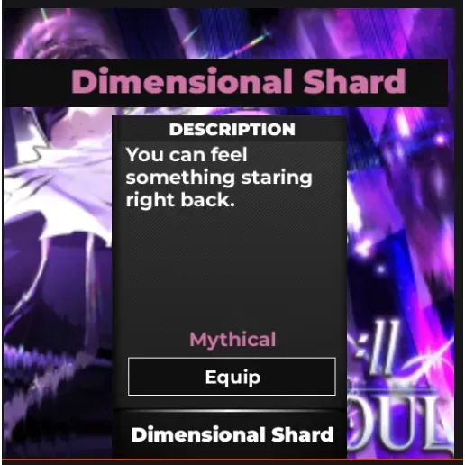 dimensional shard - Type Soul Game Item - Gameflip