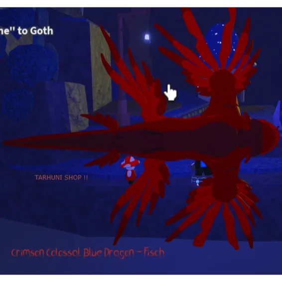 Fisch Crimson Colossal Blue Dragon X1 - Fisch Game Item - Gameflip