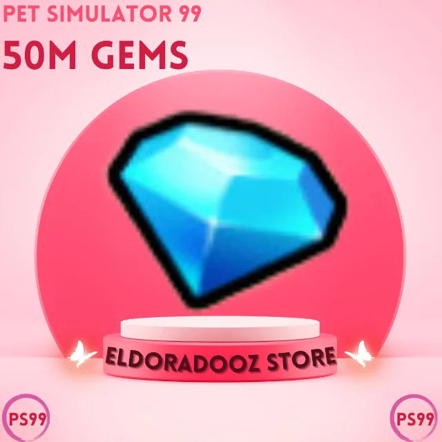 50M GEMS PS99 - Pet Simulator 99 Game Items - Gameflip