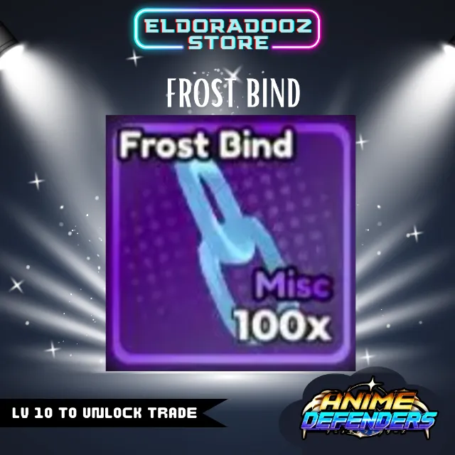 100x FROST BIND | ANIME DEFENDERS - Anime Defenders Game Items - Gameflip