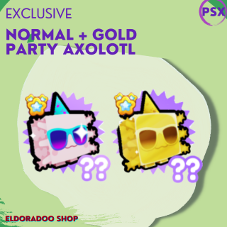 GOLDEN PARTY AXOLOTL + PARTTY AXO - Game Items - Gameflip