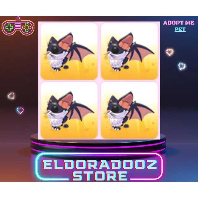4x KITTY BAT - Adopt Me Game Item - Gameflip