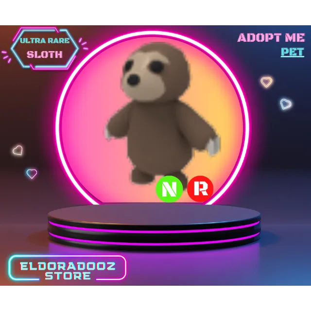 NR SLOTH - Adopt Me Game Item - Gameflip
