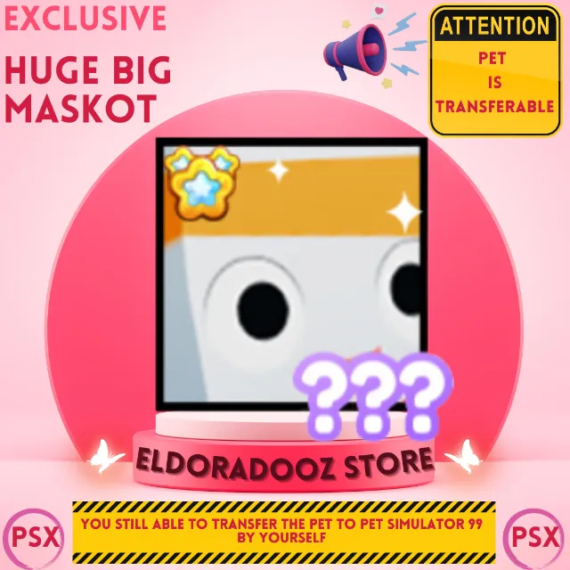 HUGE BIG MASKOT - Pet Simulator X Game Items - Gameflip