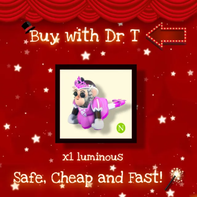 Neon Princess Capuchin Monkey - Adopt Me Game Items - Gameflip