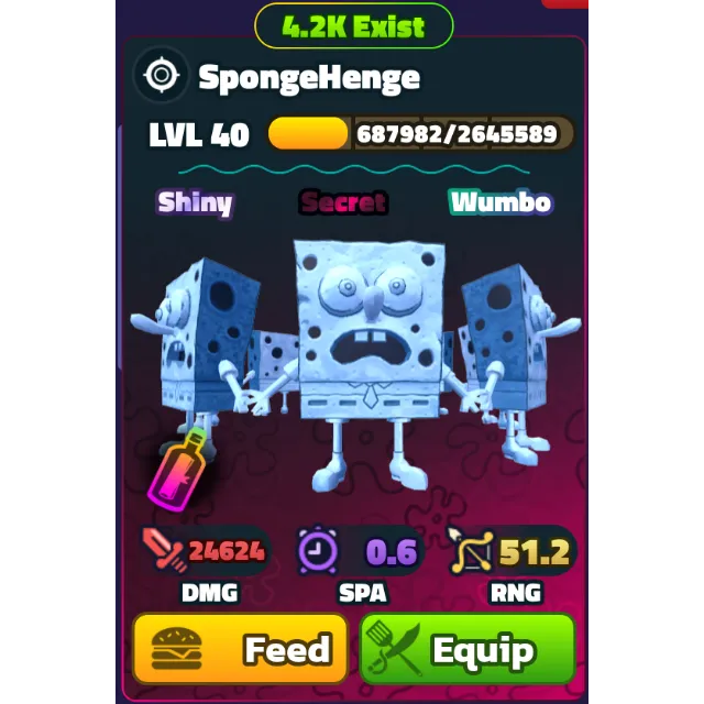 SpongeHenge🔥| Shiny Wumbo (SW) | Secret Formula (SF) | SpongeBob Tower ...