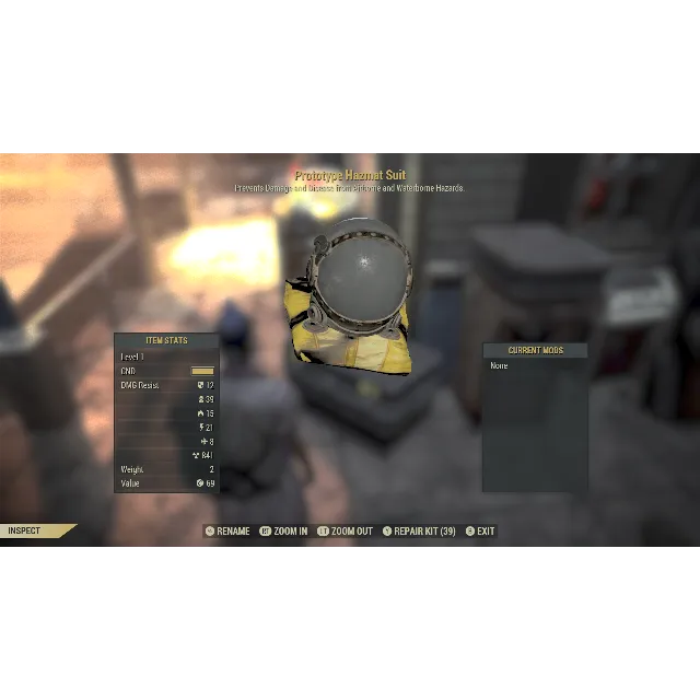 Prototype hazmat suit level 1 xbox - Fallout 76 Game Item - Gameflip