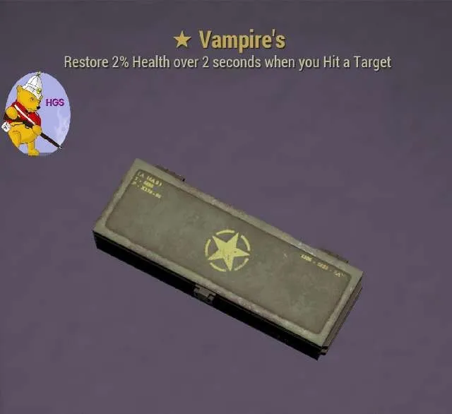 Vampire Mod ×1 - Fallout 76 Game Items - Gameflip