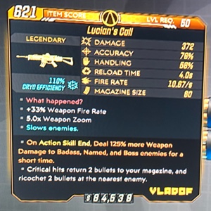GODROLL LUCIAN’S CALL ANOINTED Borderlands 3 - XBox One Games - Gameflip
