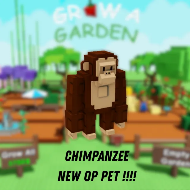 GROW A GARDEN - CHIMPANZEE - Grow a Garden Game Item - Gameflip