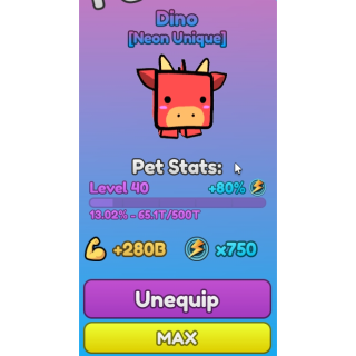 Neon Dino - Yeet A Friend! - Game Items - Gameflip