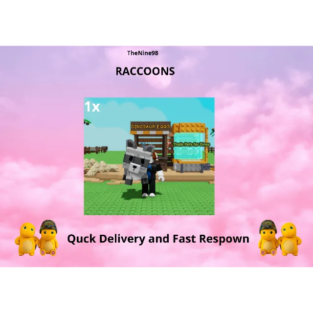 RACCON | GROW A GARDEN - Other Game Item - Gameflip