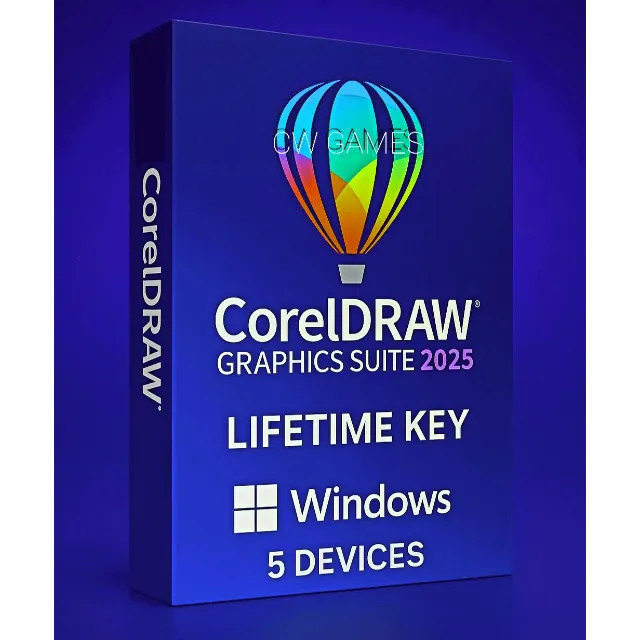 CorelDRAW Graphics Suite 2025 – Lifetime Key 5 PC (Windows) - Design ...