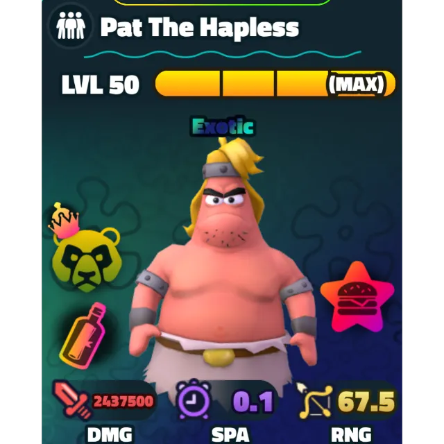 Pat The Hapless NC PP | SpongeBob Tower Defense - SpongeBob Tower ...
