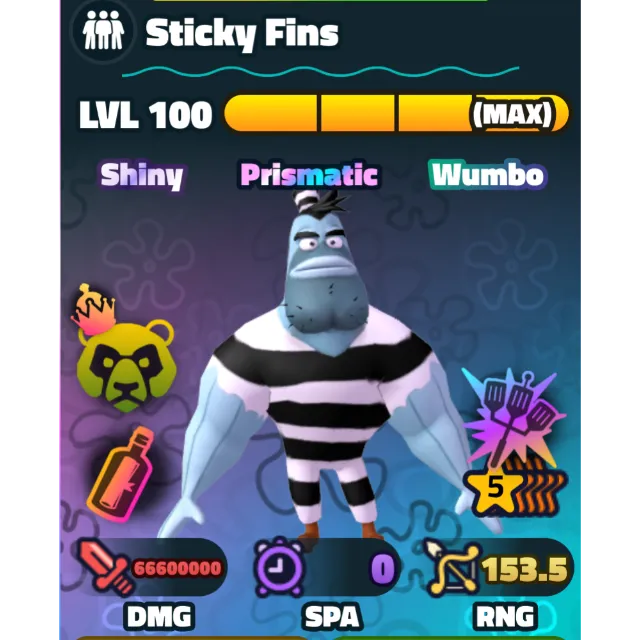 5 Star SW Sticky Fins NC HDS | SpongeBob Tower Defense - SpongeBob ...