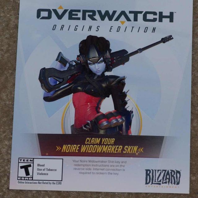 Overwatch Noire Widowmaker Preorder Skin - PS4 Games - Gameflip