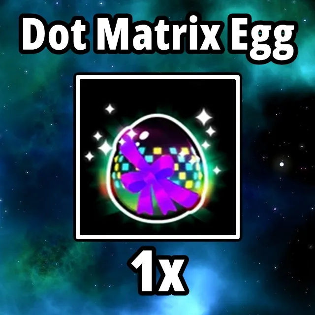 Dot Matrix Egg - Pet Simulator 99 Game Item - Gameflip