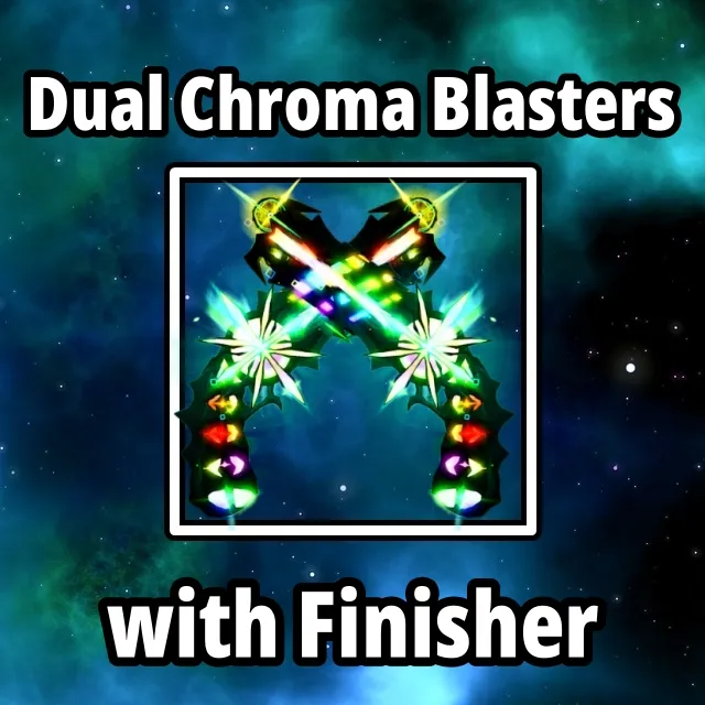 Dual Chroma Blasters with Finisher - Roblox Game Item - Gameflip