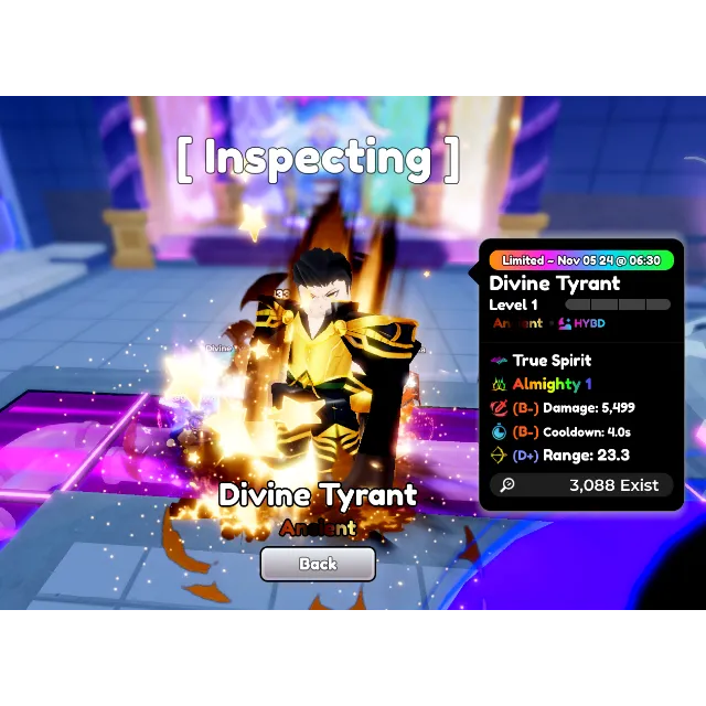 SELL ACCOUNT ALMIGHTY DIVINE TYRANT AND STAGE DIVA - ANIME DEFENDERS ...