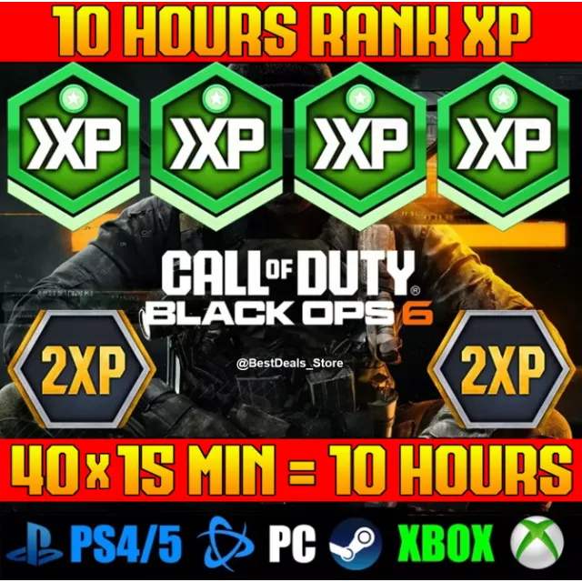 CoD BLACK OPS 6 - 10 Hours RANK XP [CROSSPLATFORM] - Call of Duty ...