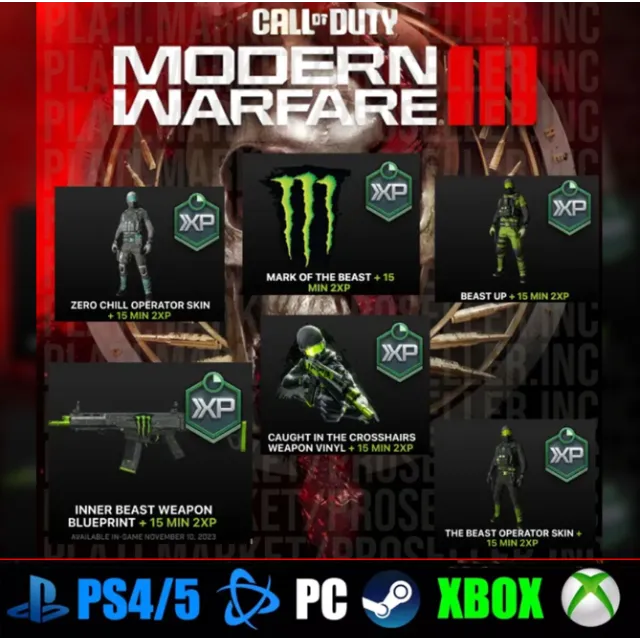 CoD MWIII - Exclusive Monster Energy Full Set Bundle KEY [GLOBAL ...