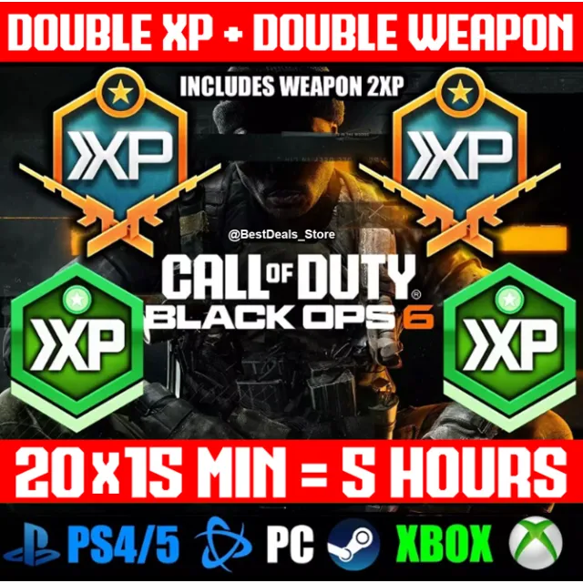 🔥CoD BO6 - 5 Hours 2XP + Double Weapon🔥- CROSSPLATFORM - GLOBAL - Game ...