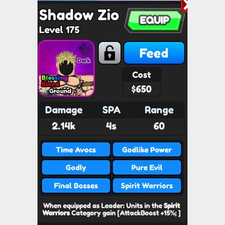 SHADOW DIO - ASTD - Game Items - Gameflip