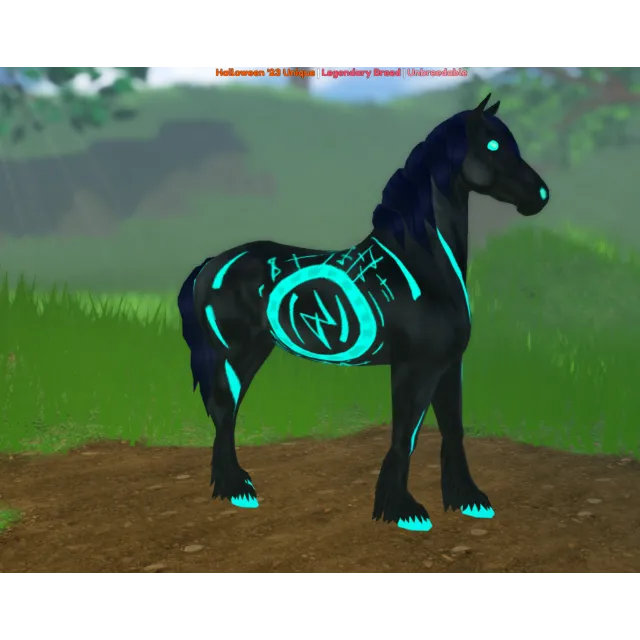 Fiend Friesian 2023 Halloween Limited - Roblox Game Item - Gameflip