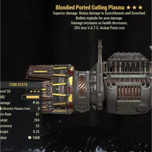Weapon | BE25 Gatling Plasma *** - Fallout 76 Game Item - Gameflip