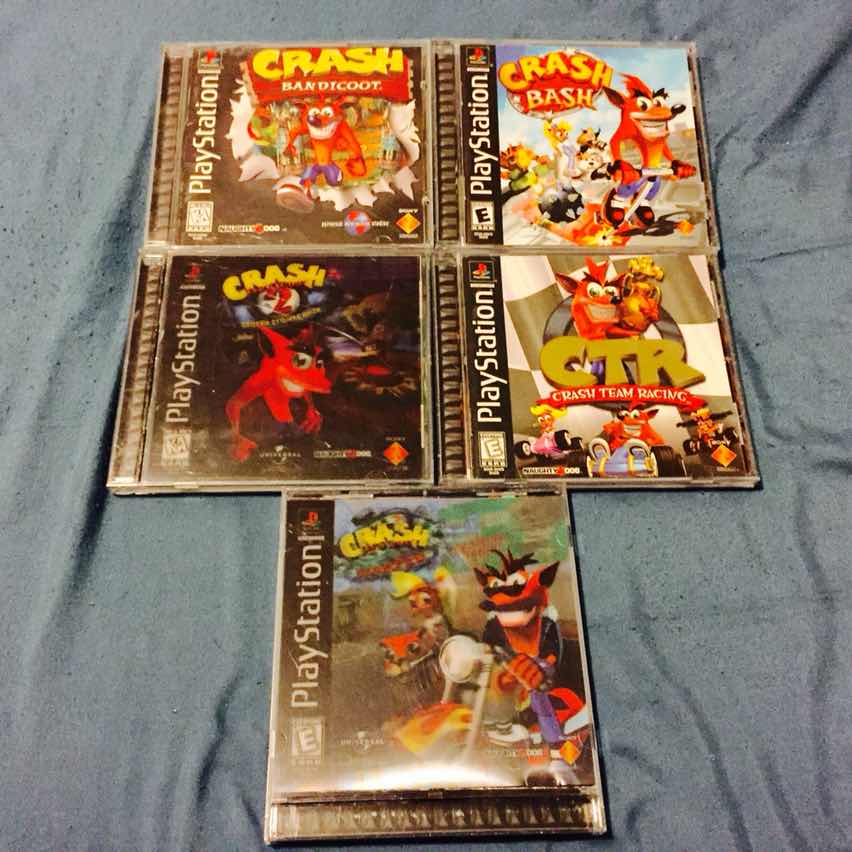 Crash Bandicoot games for ps1