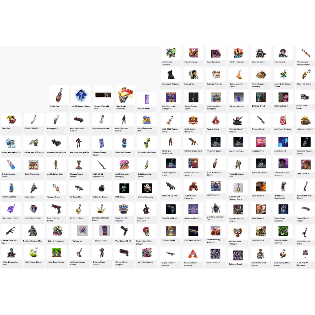 [124 ITEMS] Skins + Charms + Holosprays + Stickers + Banners ☑️ APEX ...