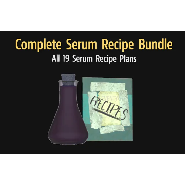 Complete Serum Recipe Bundle - All 19 Plans (PC) - Fallout 76 Game Item ...