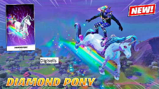 Diamond Pony Glider Fortnite - Game Items - Gameflip